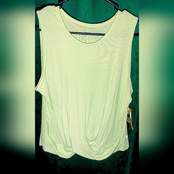 Tops | Lime Green Sleeveless Tank Nwt | Poshmark